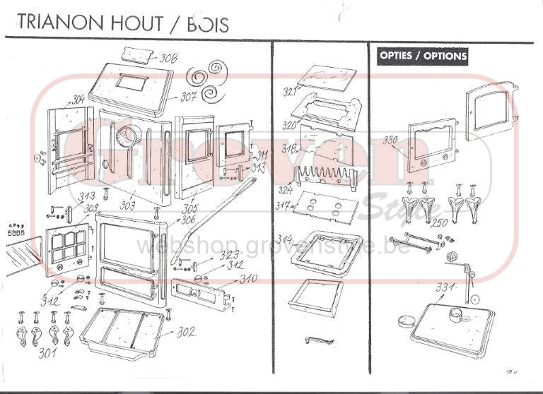 Laxevaags Trianon hout explosie - Bois explosion – Groven Style BV