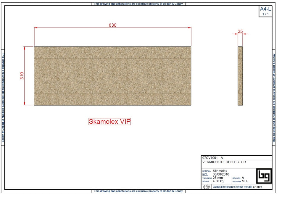 BODART & GONAY - 07CV1001 Vermiculiet remplaat Skamolex Chicane 1000 G ...