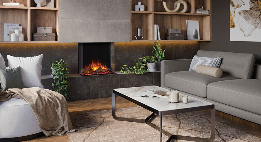 GAZCO - meerzijdige haard EREFLEX RW55 insert électrique simple face ...